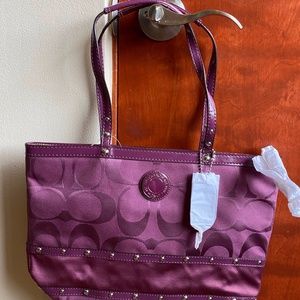 Coach | Bags | Nwt Coach Berry Colored Shoulder Bag | Poshmark